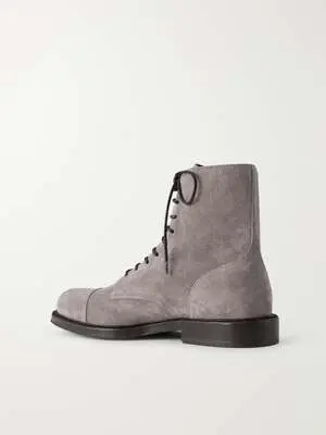 Brunello Cucinelli Suede Derby Boots