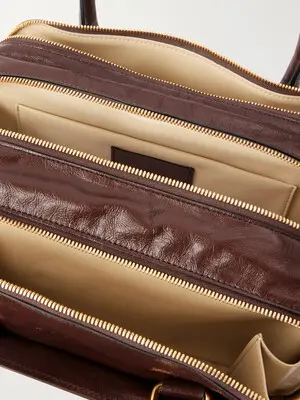 Marni Bauletto Small Leather Tote - Brown