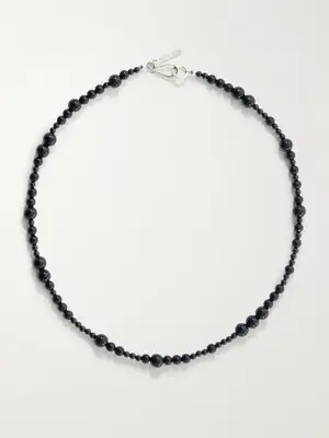 SOPHIE BUHAI Sterling Silver And Onyx Beaded Necklace - Black
