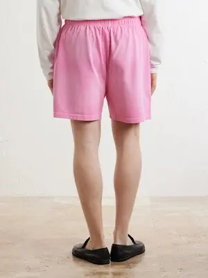 424 Striped Cotton-jersey Drawstring Shorts