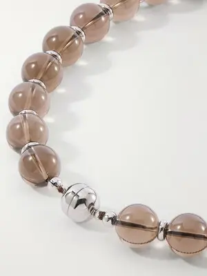 JULIETTA Eos Rhodium-plated Quartz Necklace