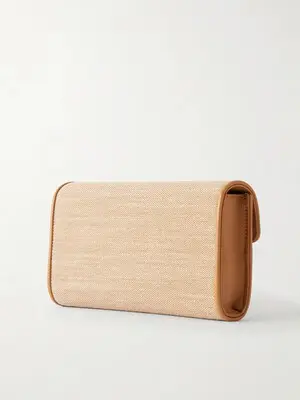 Savette Symmetry Canvas And Leather Mini Shoulder Bag