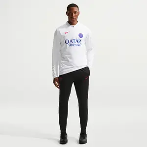 Nike Paris Saint-germain Strike Dri-fit Soccer Knit Pants - Black