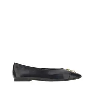 Tory Burch Tory Burch Charlie Nappa Leather Ballerinas Black