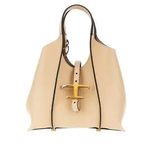 TOD'S Mini 't Timeless' Shopping Bag - Beige