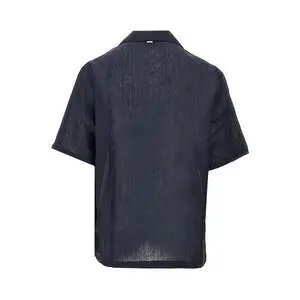 Herno Ummer Linen Hort-leeved Hirt