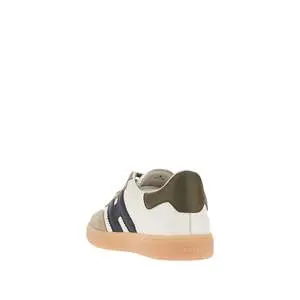 Hogan Leather And Suede Sneakers With Monogram Detail - Multicolor