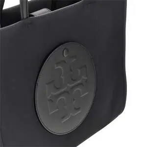 Tory Burch Recycled Nylon Ella Small Tote Bag - Black