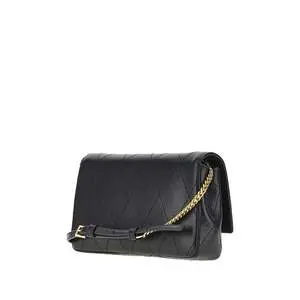 Tory Burch Quilted Leather Charlie Bag With Chain - Black