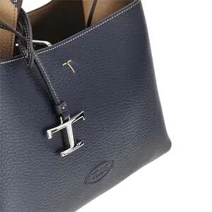 TOD'S Grained Leather Micro Shopping Bag