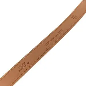 Fendi Leather Belt With Ff Detail - Brown