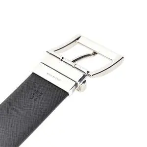 Prada Reversible Leather Belt - Black