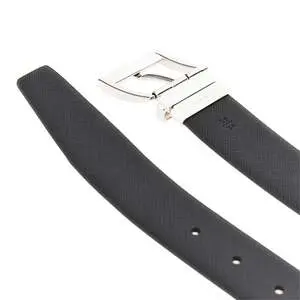 Prada Reversible Leather Belt - Black