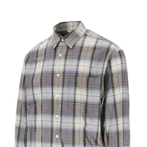 Auralee Check Light Wool Shirt - Multicolor