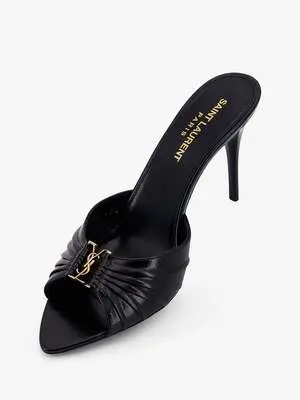 Saint Laurent Babylone 90 Leather Mules