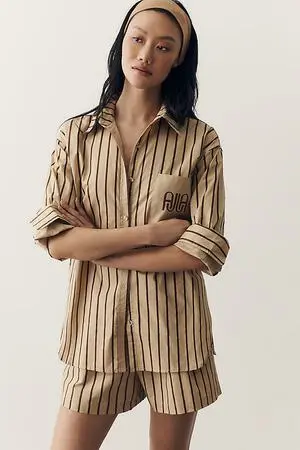 ARAMINTA JAMES Striped Shorts - Sand