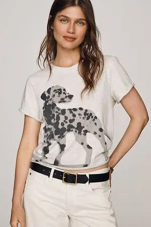 Maeve Caitl Cotton Boxy Tee Joanna Layla Dalmation