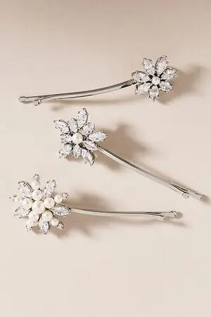 Nadri Marquee Cluster Hair Pins Set Of 3