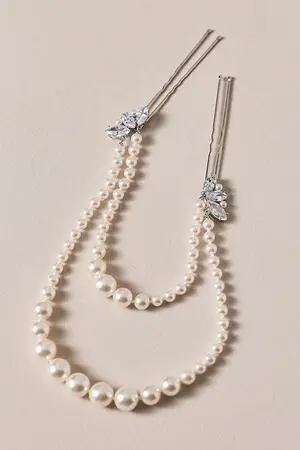 Nadri Pearl Hair P - Silver