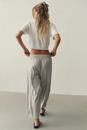 Daily Practice Lifeboat Wide-leg Cropped Utility Pants - Grey