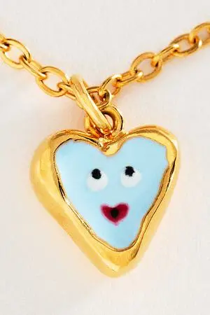 10 DECOART Happy Face Pendant Necklace