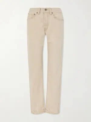 Khaite Callum Straight-leg Jeans - Neutrals