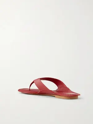 JAMIE HALLER The San Diego Leather Thong Sandals - Red