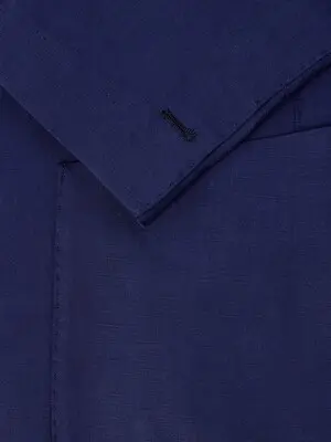 Eleventy Lyocell And Linen-blend Suit Jacket