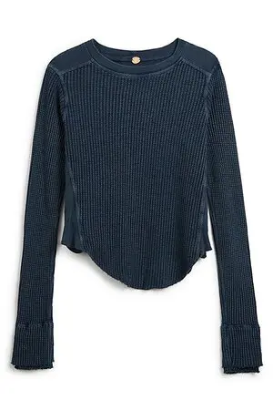 Free People Baby Blake Thermal Top - Outer Space