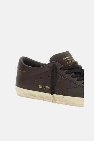 GOLDEN GOOSE Superstar Leather Sneakers - Marrone