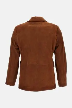 GOLDEN GOOSE Journey Jacket In Waxed Suede