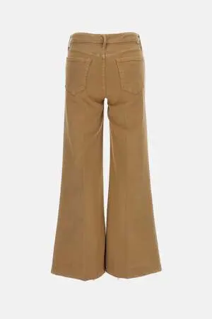 MOTHER The Roller Fray Jeans In Beige - Marrone