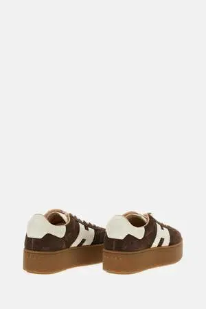 Hogan H681 Lace-up Platform Sneakers - Brown