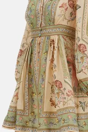 Zimmermann Mini Dress Roselight Plunge
