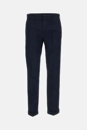 FAY Pantaloni Slim In Cotone Stretch - Blu