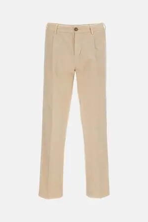 FAY Regular-fit Slub Cotton Trousers