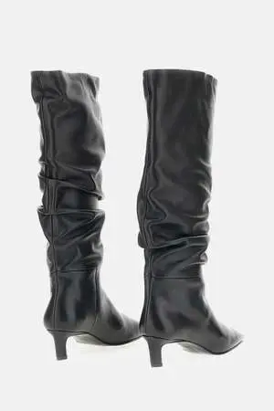 ALOHAS Kalila Knee-high Leather Boots With Block Heel