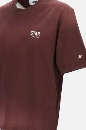 GOLDEN GOOSE Relaxed Fit Cotton T-shirt With Logo Detail