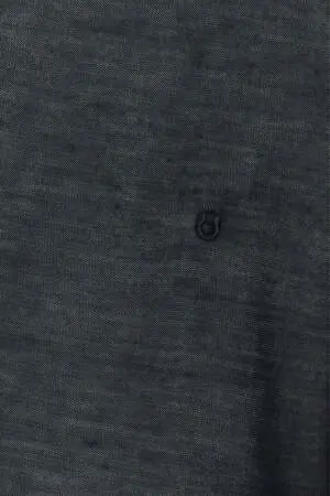 FERRAGAMO Midnight Silk Polo Shirt