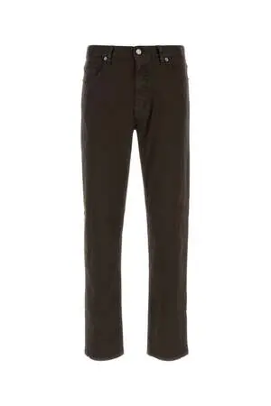 Zegna Stretch Linen Blend Pant - Brown