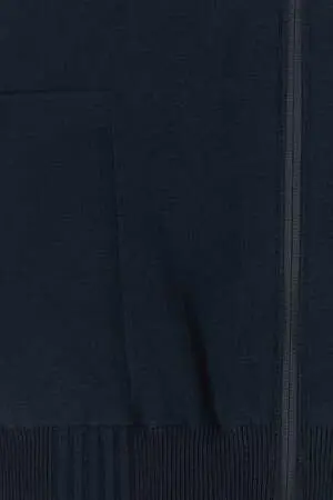 Herno Navy Cotton Blend Cardigan