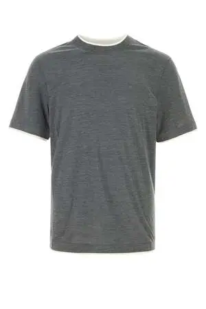 Brunello Cucinelli Dark Jersey T-shirt - Grey