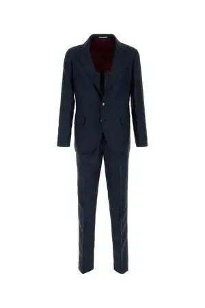 Brunello Cucinelli Navy Silk Blend Suit - Blue