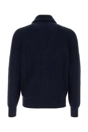 Brunello Cucinelli Navy Cotton Cardigan