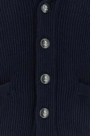 Brunello Cucinelli Navy Cotton Cardigan