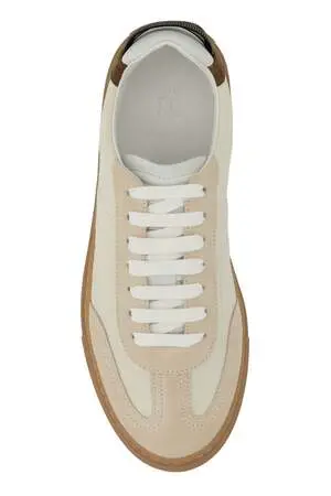 Brunello Cucinelli Multicolor Fabric And Suede Sneakers