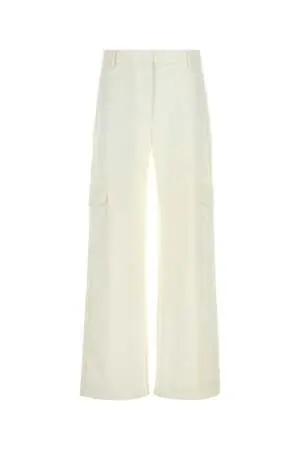 Gimaguas Stretch Polyester Blend Audrey Cargo Pant - White