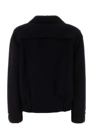 Alessandra Rich Boucle Oversize Bomber Jacket