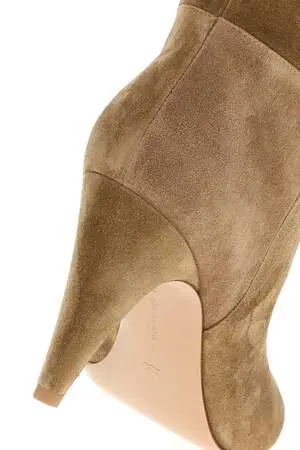 GIANVITO ROSSI Cappuccino Suede Elise Boots