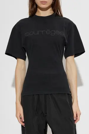 COURREGES T-shirt With Printed Logo